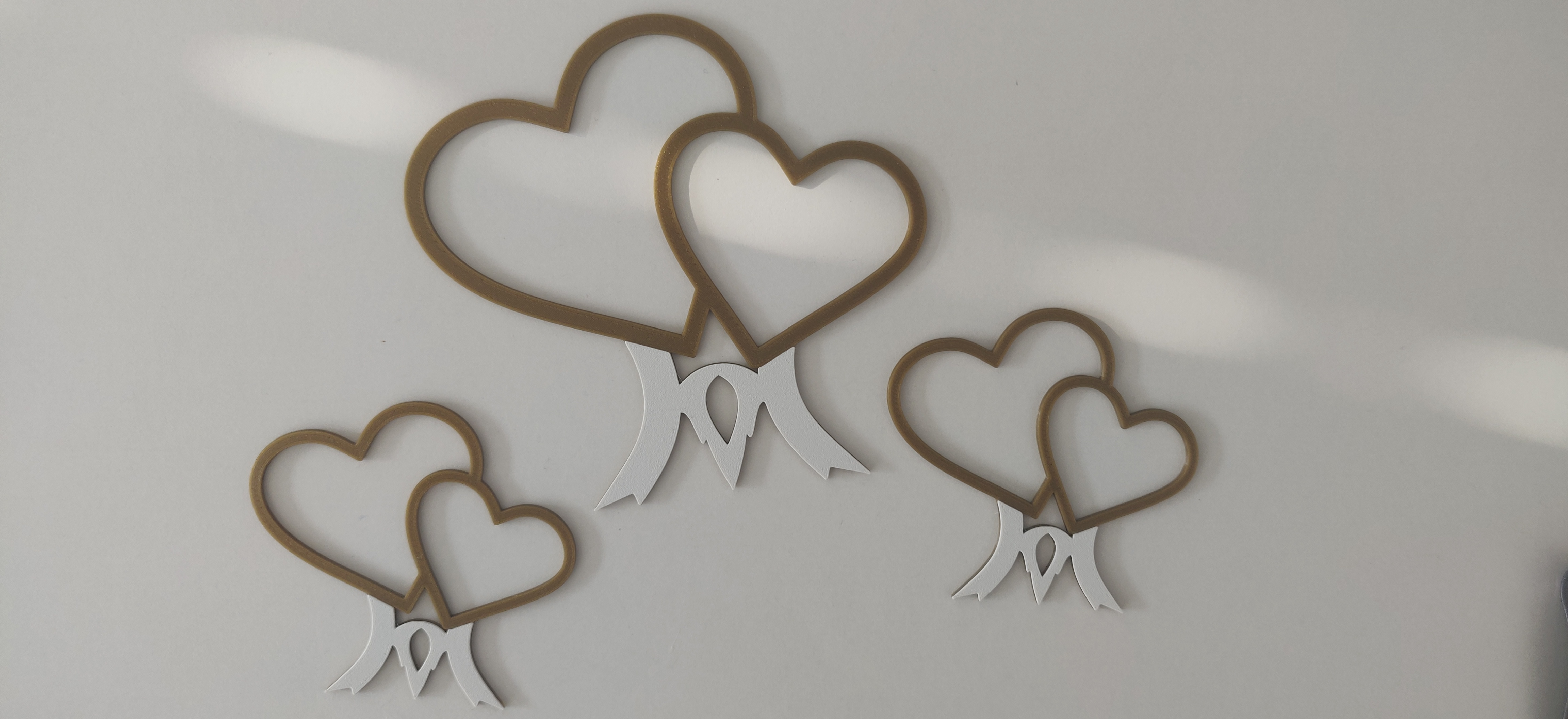 Cake topper hearts por Z3Dart&tech | Descargar modelo STL gratuito ...