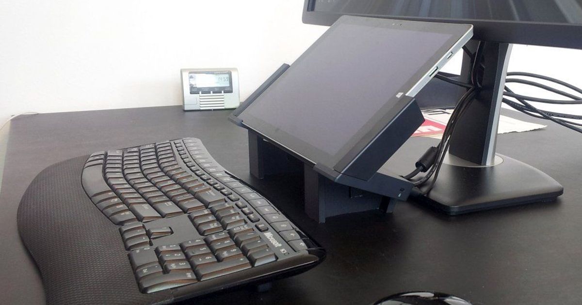 Microsoft surface ergonomic base by WDonders | Download free STL model ...