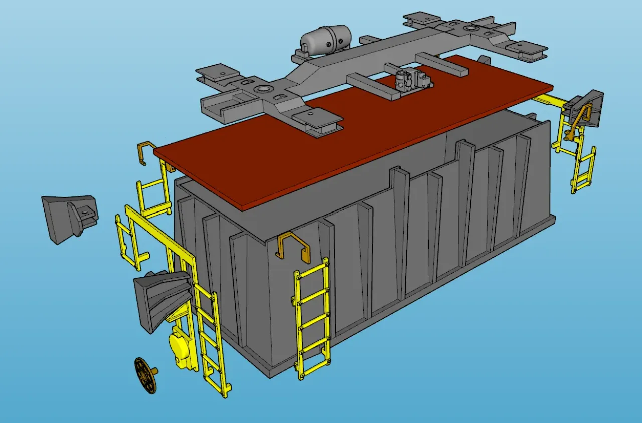 PRR Class G39 Ore Gondola Gondola (Jenny) for your Garden Railroad - 1: ...