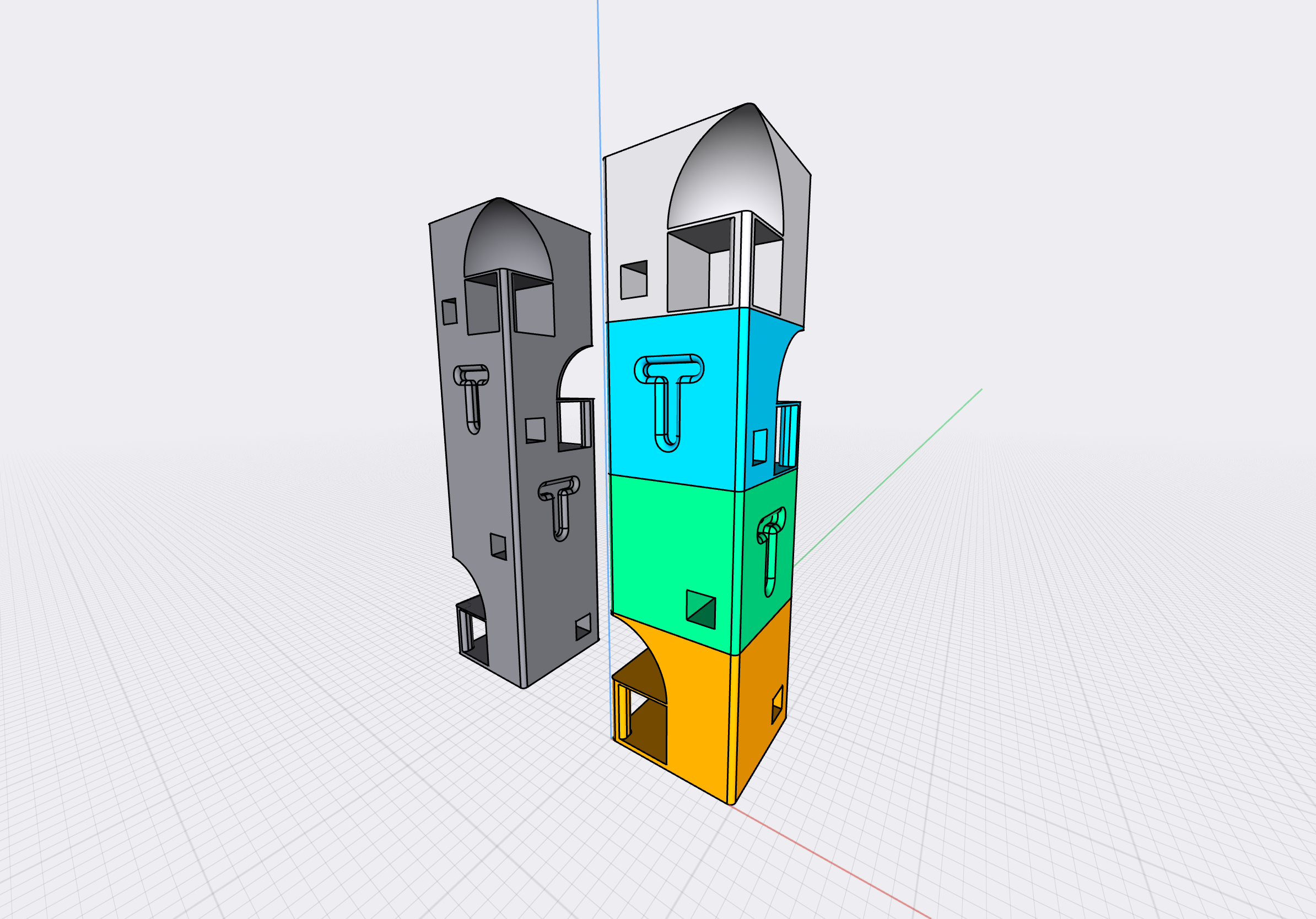 Filament Sample Tower by Tenz | Download free STL model | Printables.com