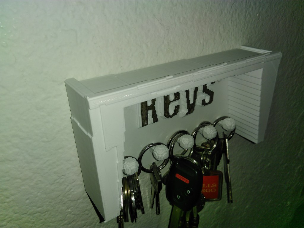 key holder with shelf by Charles | Download free STL model | Printables.com
