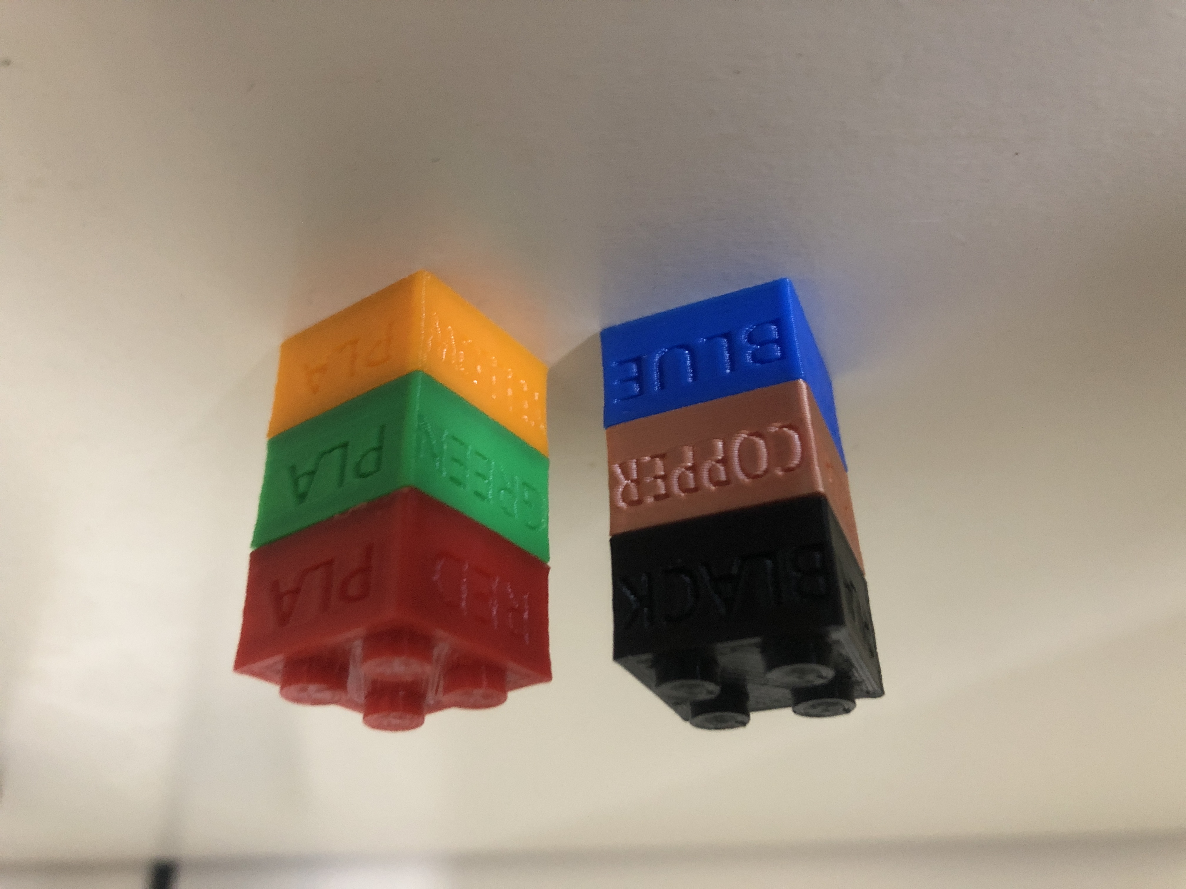 Lego Compatible Filament Sample Bricks by benjamin | Download free STL ...