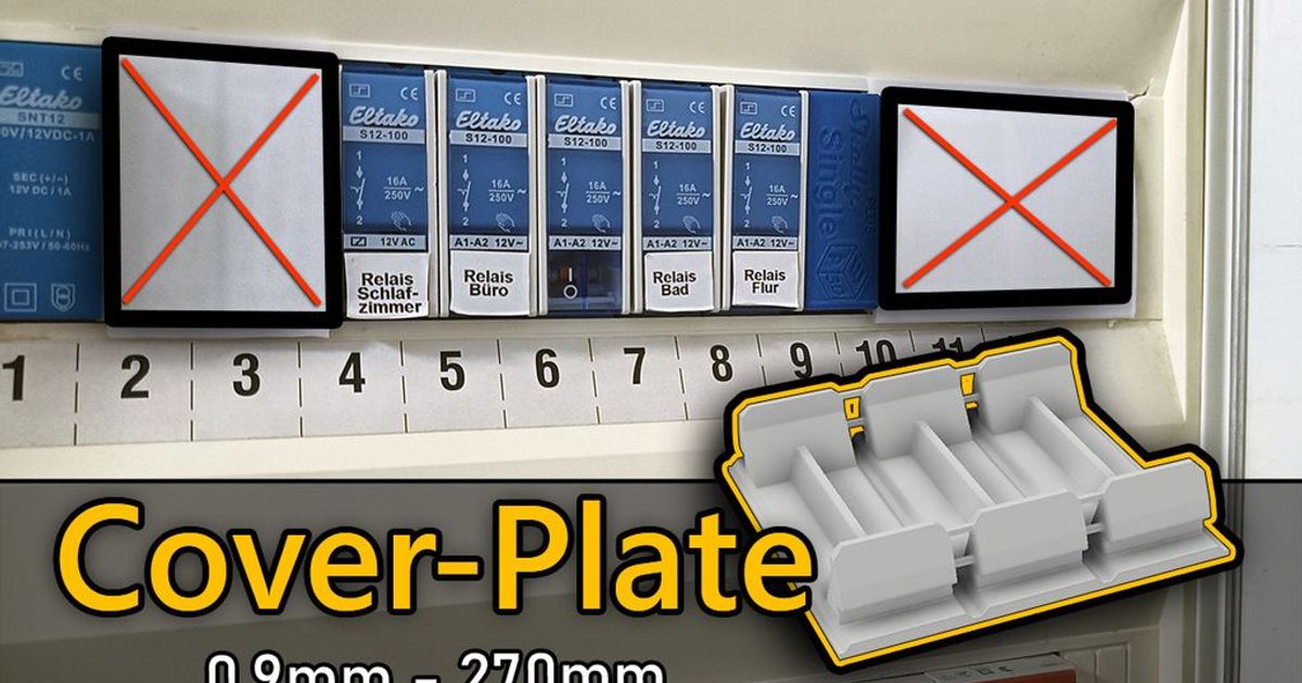 Fuse Box Cover Strip by ErikSlevin | Download free STL model ...