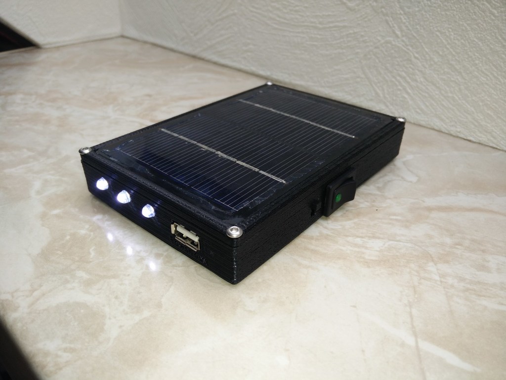 Compact solar charger / flashlight (customized) by Rico | Download free ...