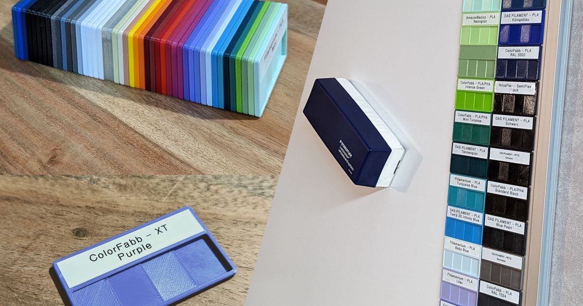 Magnetic Sample Plaque by LayerCake | Download free STL model ...