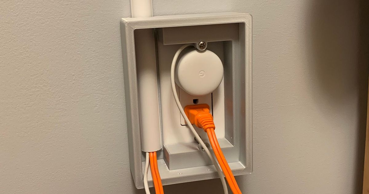 Outlet In-Use Cover with Raceway Cutout by Adam | Download free STL ...