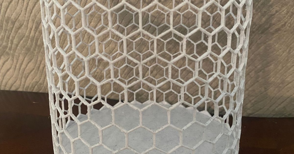 Hexagonal Paper Bin by Aldo Aguilar Cavazos | Download free STL model ...