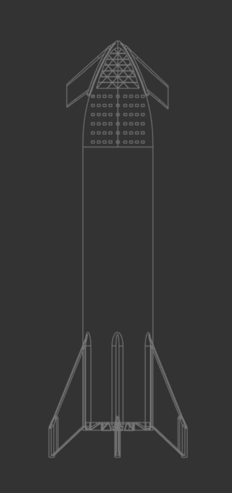 SpaceX Starship old 2018 design by Starman | Download free STL model ...