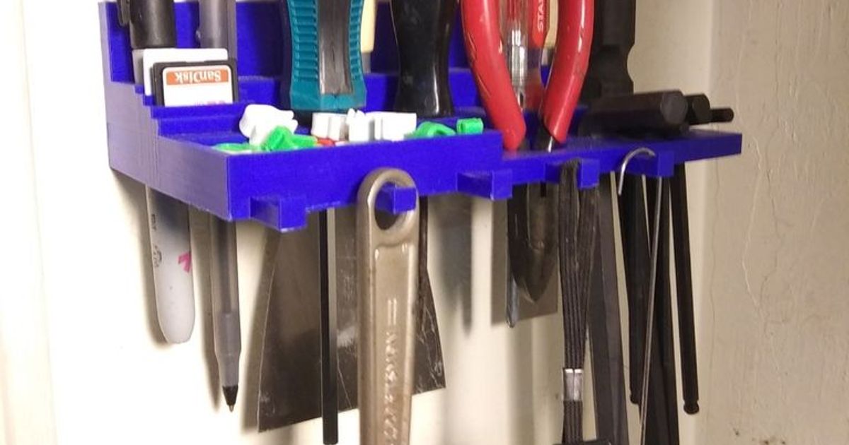 Wall Mounted 3D Printer tool caddy / organizer / holder by SierraTech ...