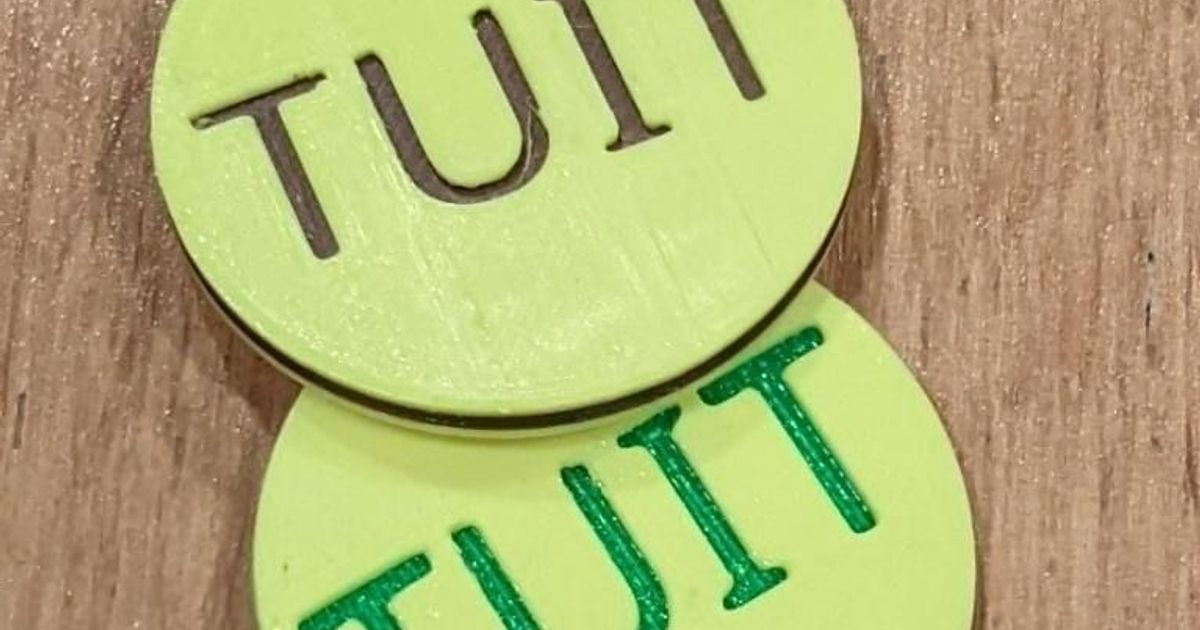 Double Sided Round TUIT by jwilli_47 | Download free STL model ...