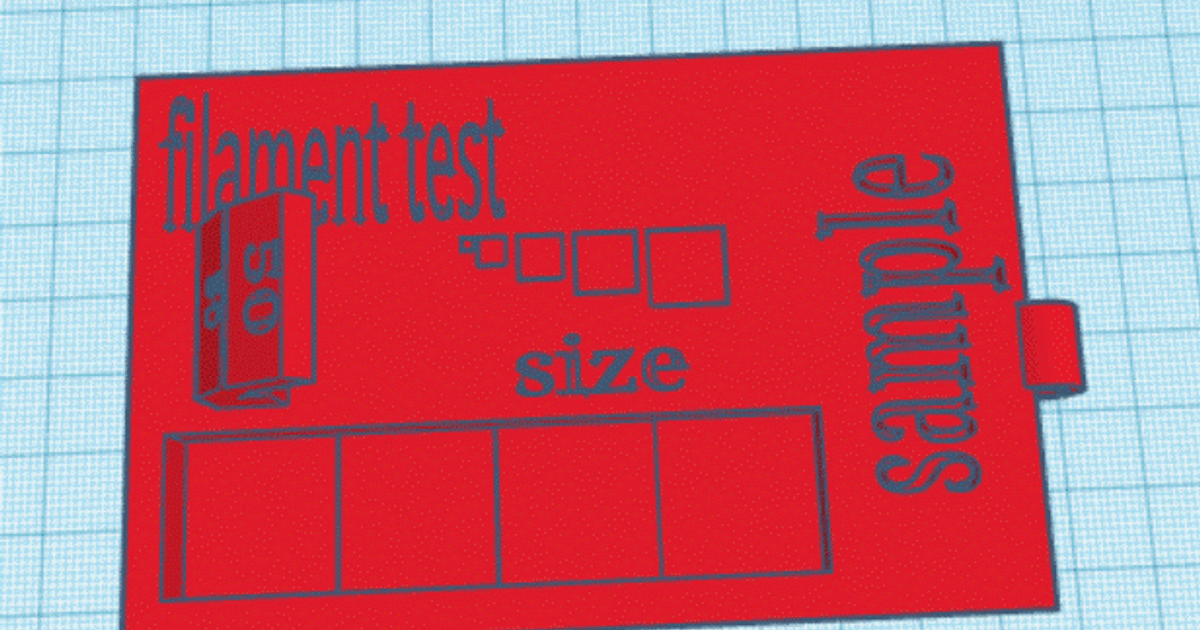 filament test by thomasrobot | Download free STL model | Printables.com