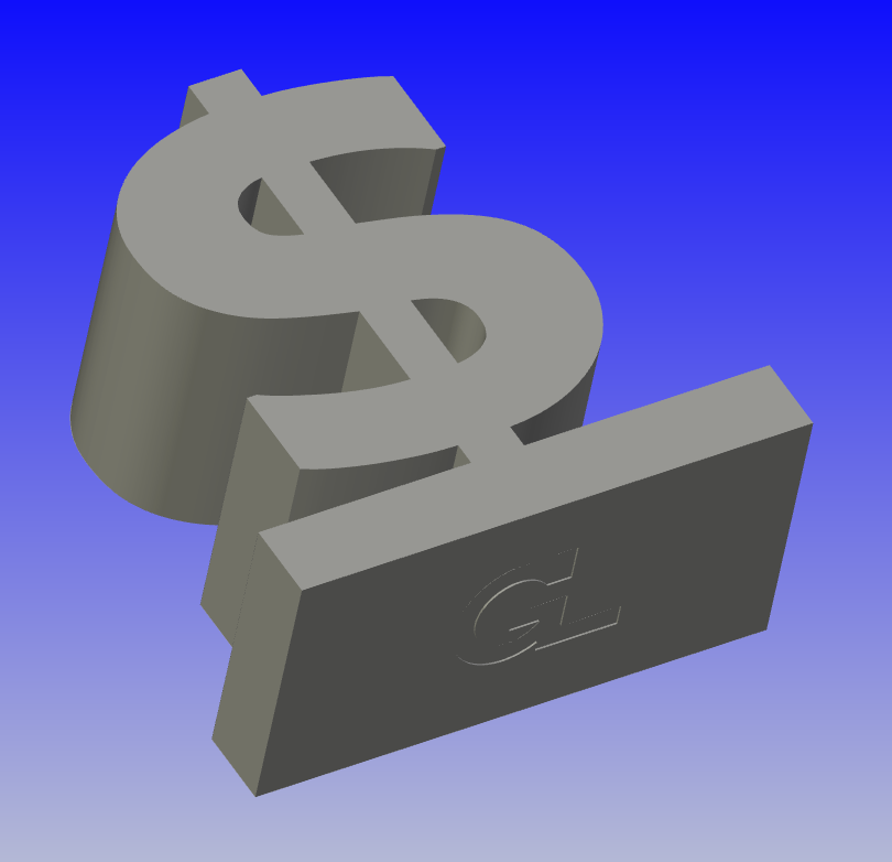 Currency sign Dollar 貨幣符號美元 by GeertL | Download free STL model ...