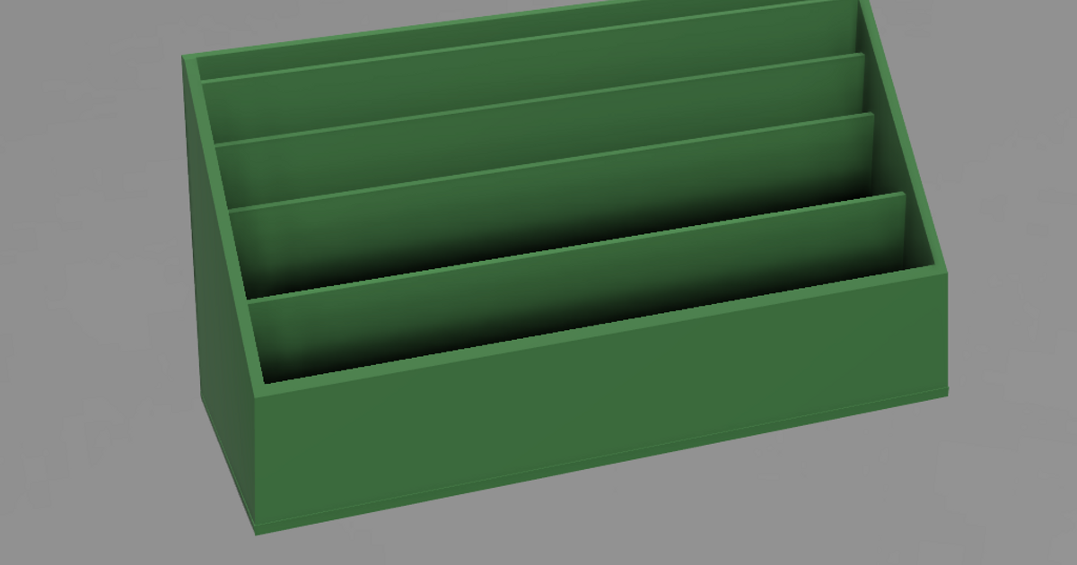 Wallet and papers storage by un_ours_blanc | Download free STL model ...