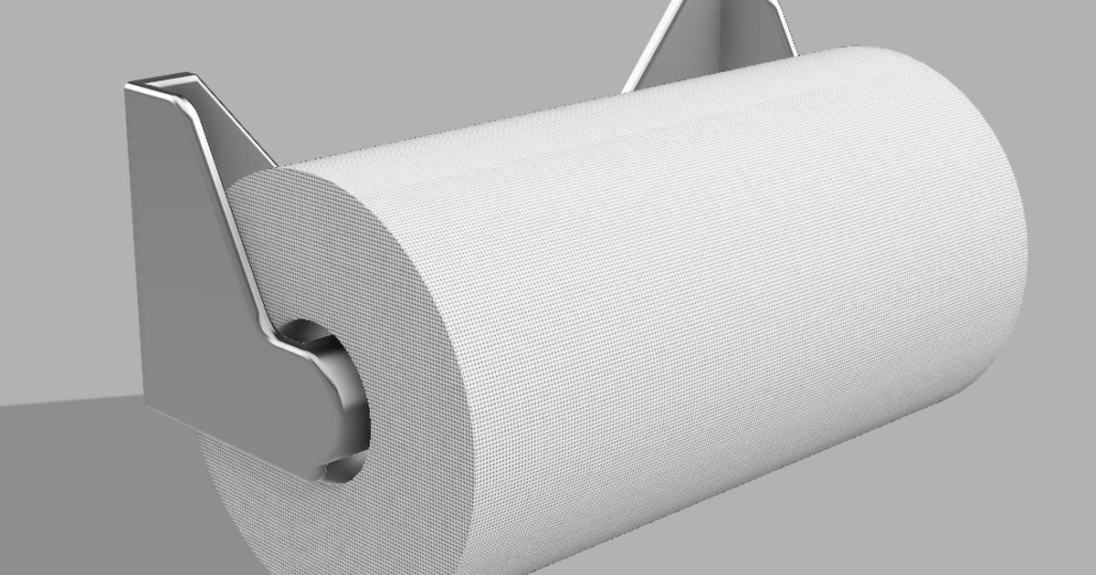 Parametric roll holder by un_ours_blanc | Download free STL model ...