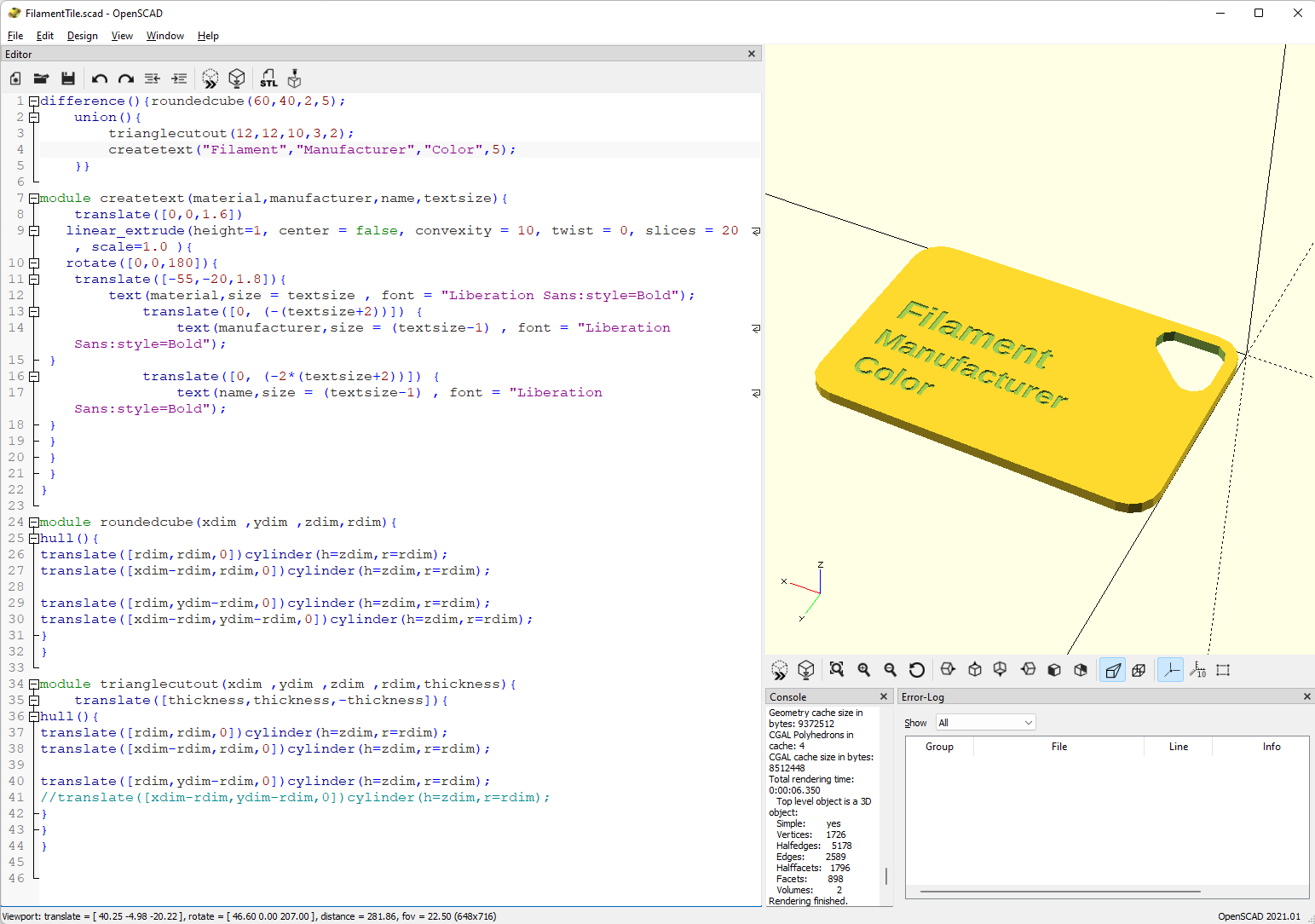 Code Generated Variable Filament Sample Tiles By Tiltman Download