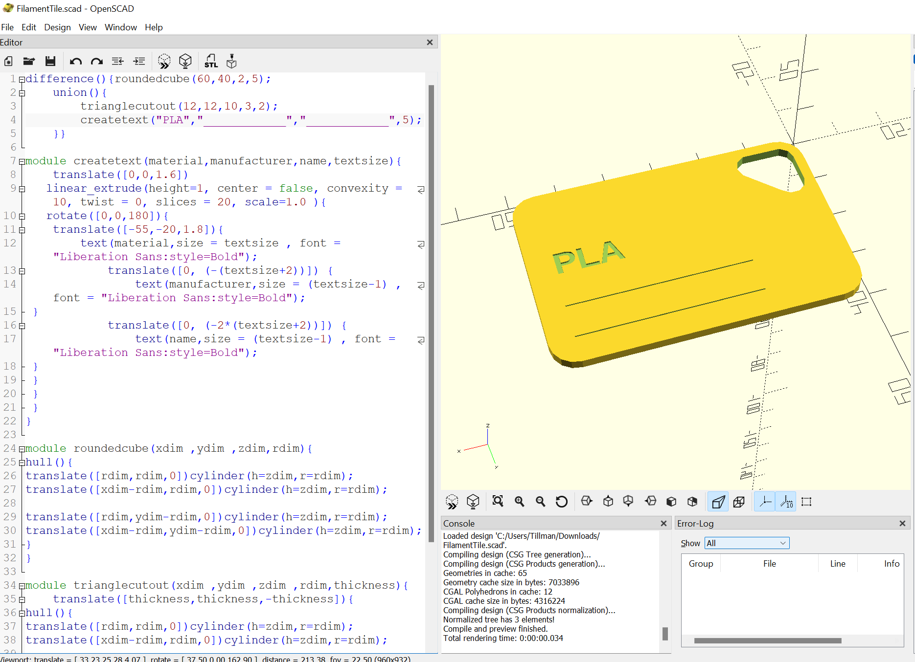 Code Generated Variable Filament Sample Tiles by tiltman | Download ...
