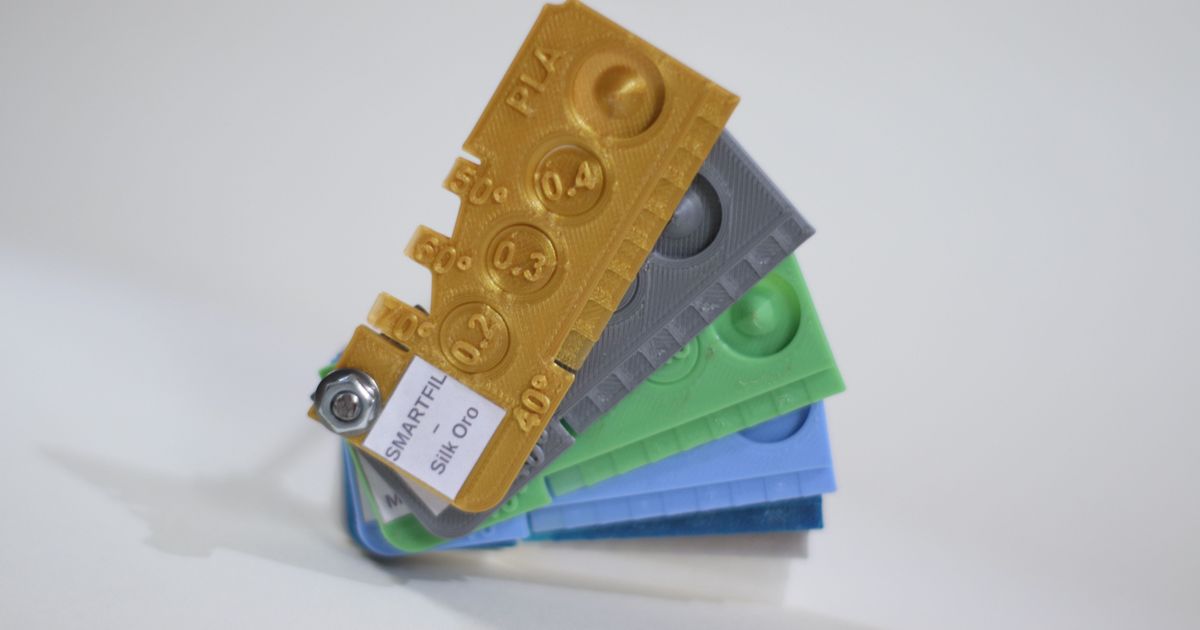 Filament Sample/Filament Test by Rimon | Download free STL model ...