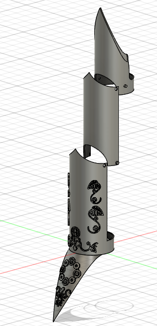 Ornate Armor Ring by JannyNash | Download free STL model | Printables.com