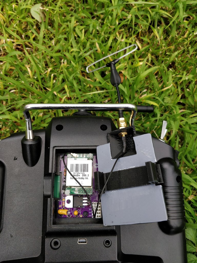 Spectrum DSMX hack module cover- FrSky Taranis X9D+ by thejosh108 ...