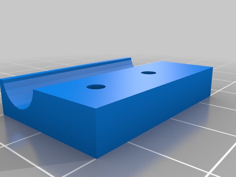 Z End stop 8mm Smooth rod clamp mount by thejosh108 | Download free STL ...