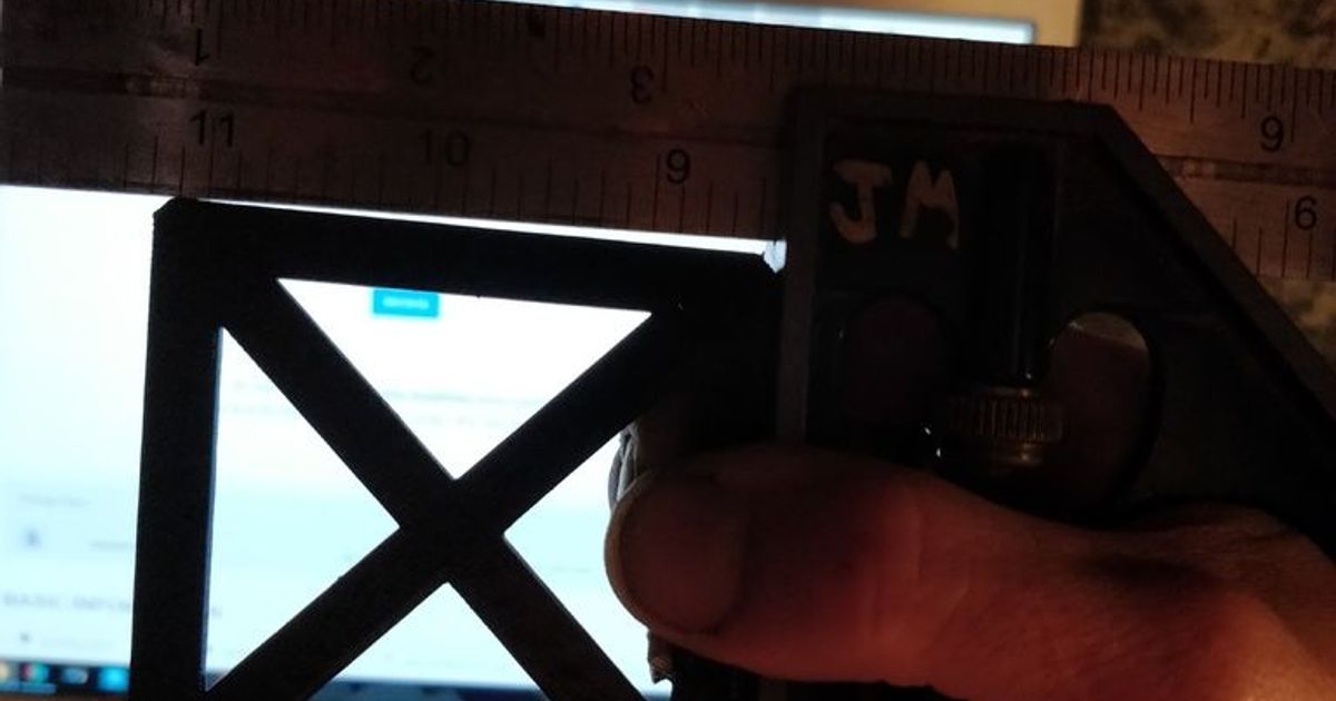 Simple printer square test by thejosh108 | Download free STL model ...