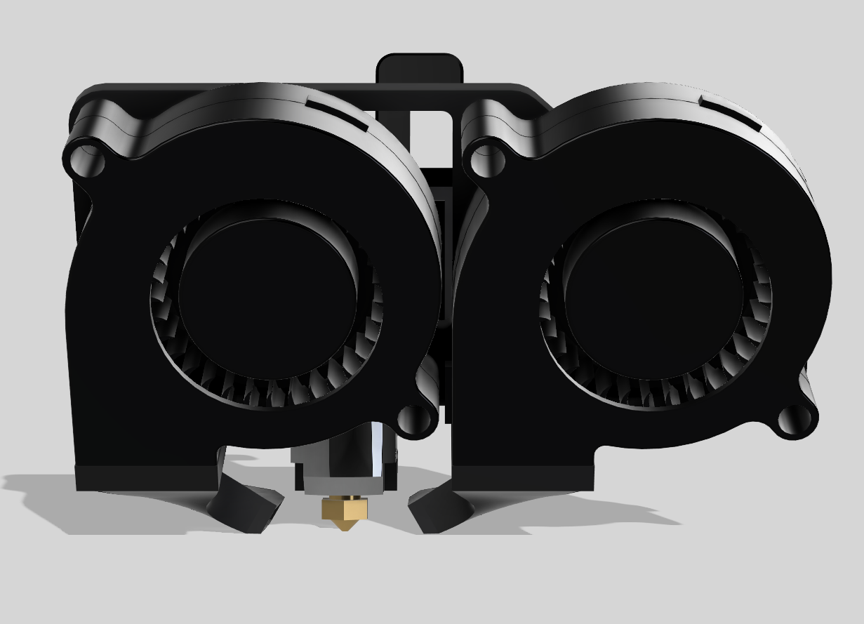 BiQu H2 (V2,V2S) fanduct for single / dual 5015 Fan - standart ...