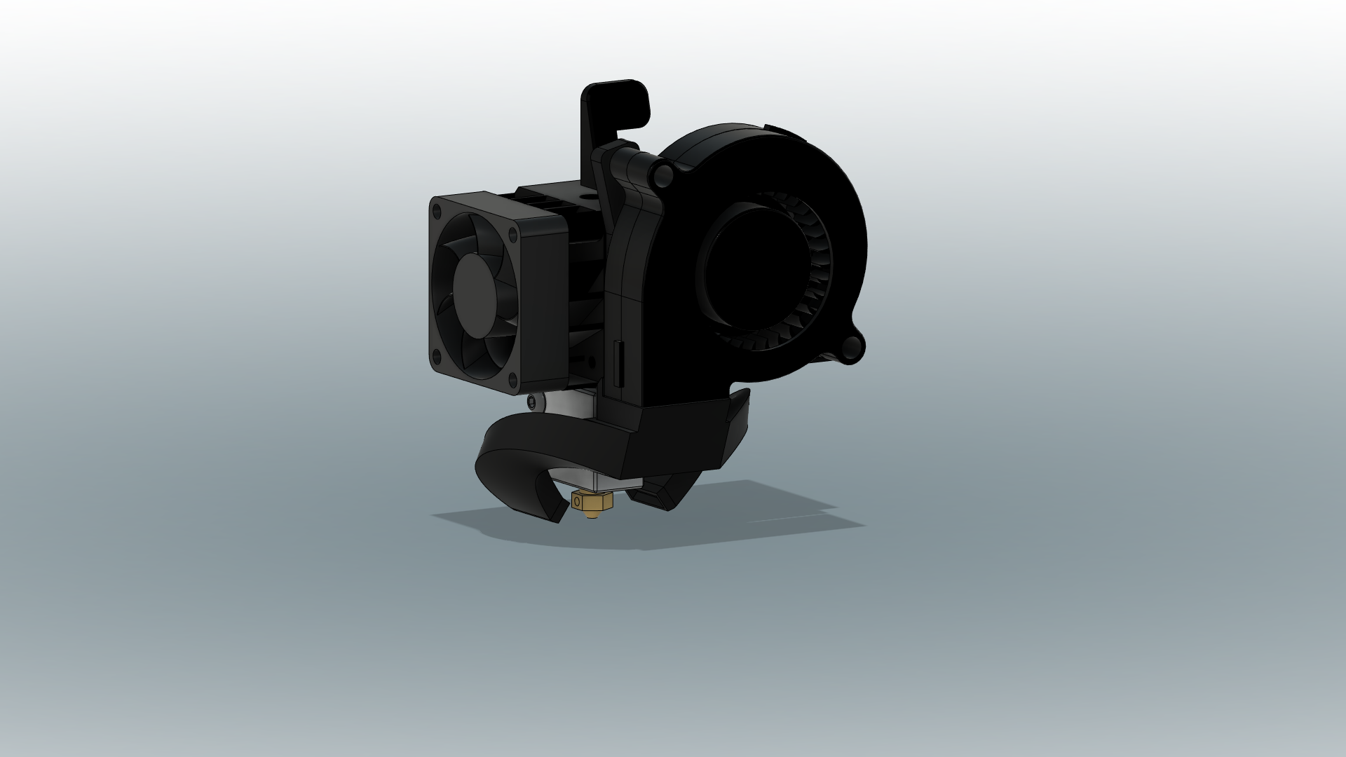 BiQu H2 (V2,V2S) fanduct for single / dual 5015 Fan - standart ...