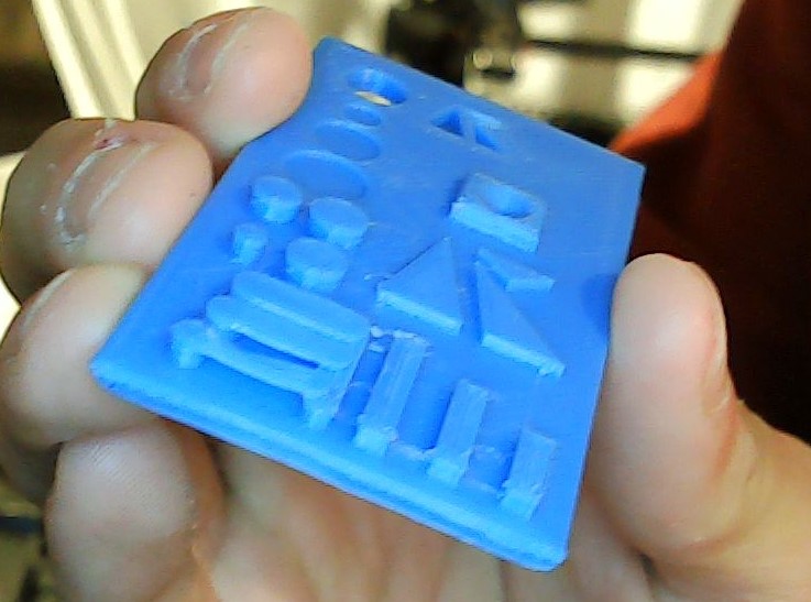 Filament Sample Swatch with Tests by Snailmail123 | Download free STL ...