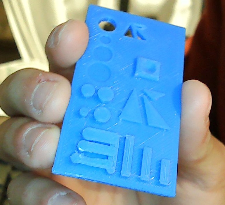 Filament Sample Swatch with Tests by Snailmail123 | Download free STL ...