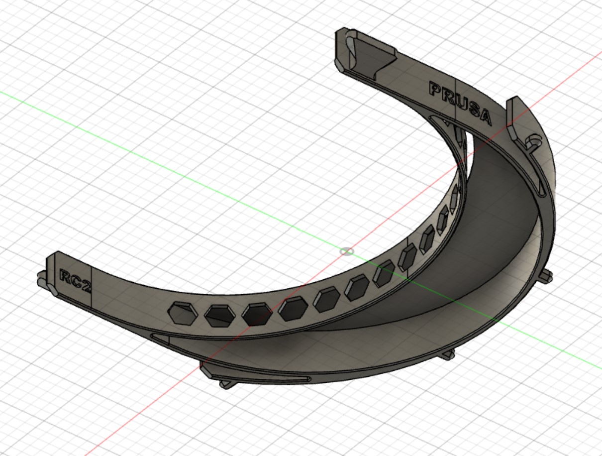 Prusa Protective Face Shield - RC2 (with Covered Brow) by Ryan Patridge ...