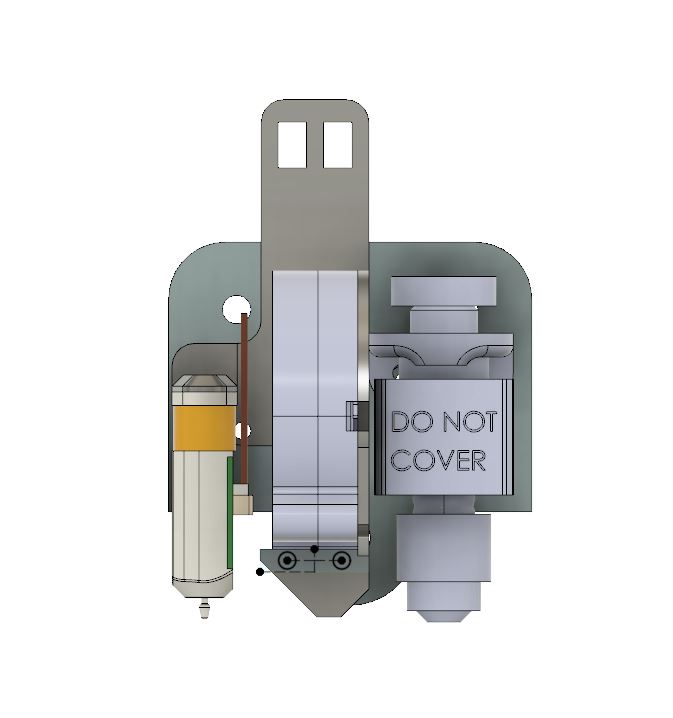 Ender 3/CR-10 5015 Fan E3D Revo Fan Shroud with BLTouch by 3D-Dengineer ...