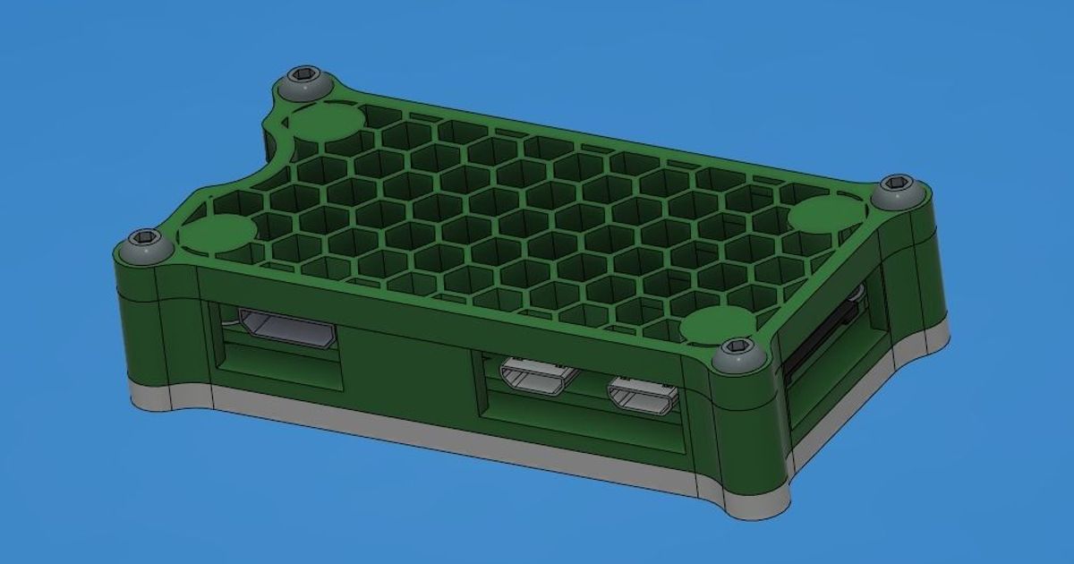 Honeycomb Raspberry Pi Zero W Case with Optional Extrusion Mount by ...