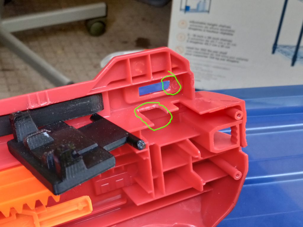 Nerf Rival Atlas Reverse Mag Release / Magazine Guide Rails by ...