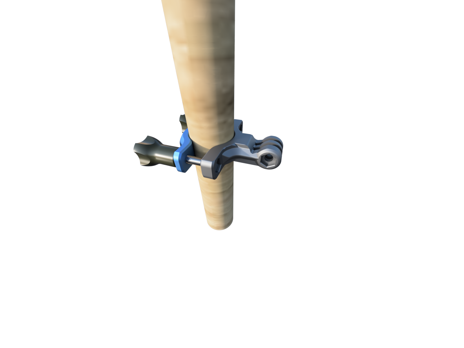 Gopro pole/cylinder mount by jack sparrow | Download free STL model ...