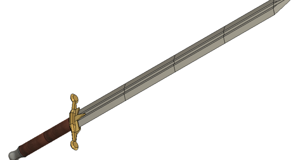 Longsword (multi-part) by TitaniumLili | Download free STL model ...
