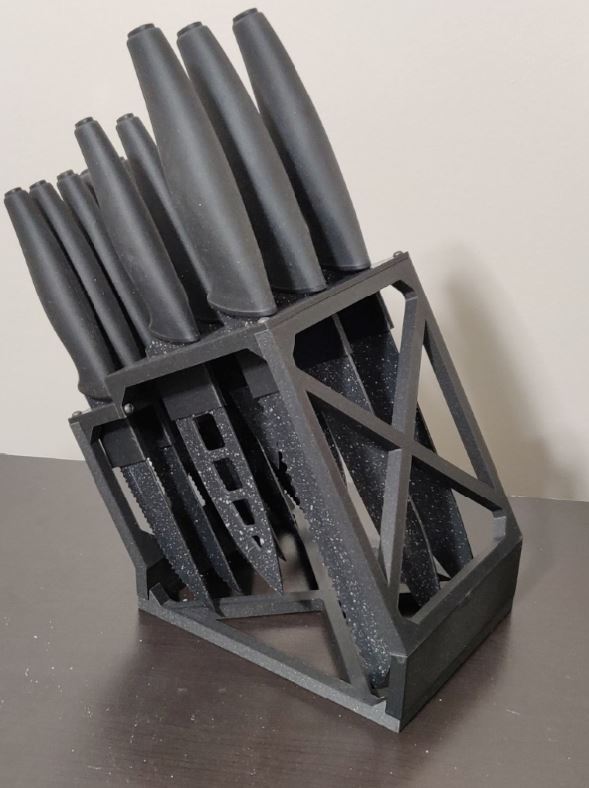 Minimalist Knife Block (interchangeable top) by Alex Owen | Download ...