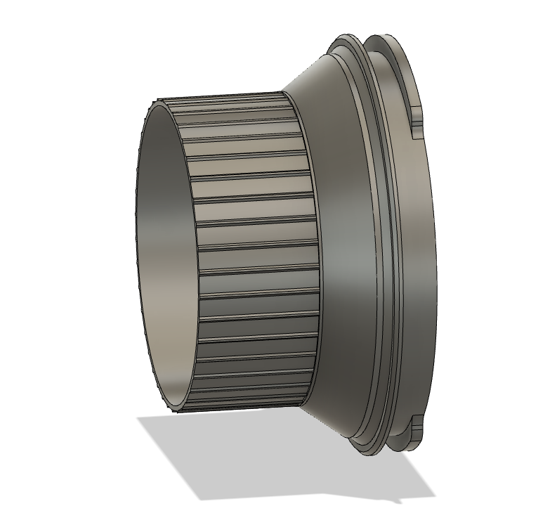 4" duct to 5.1" window vent adapter by MaxDesigns | Download free STL ...