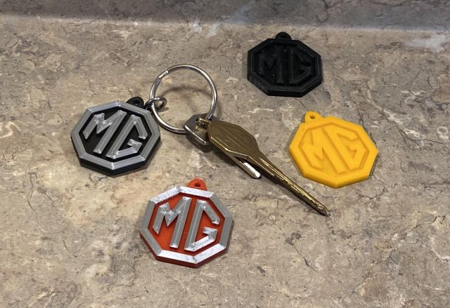 MG Key Fob by rreibel | Download free STL model | Printables.com