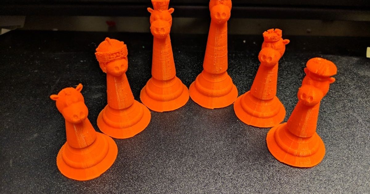 Cow Chess Pieces by FlyingPurpleCow | Download free STL model ...