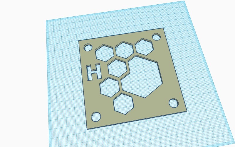 Fan Cover 40x40 mm HEX_fan_v1.1 by Valentino Hesse | Download free STL ...