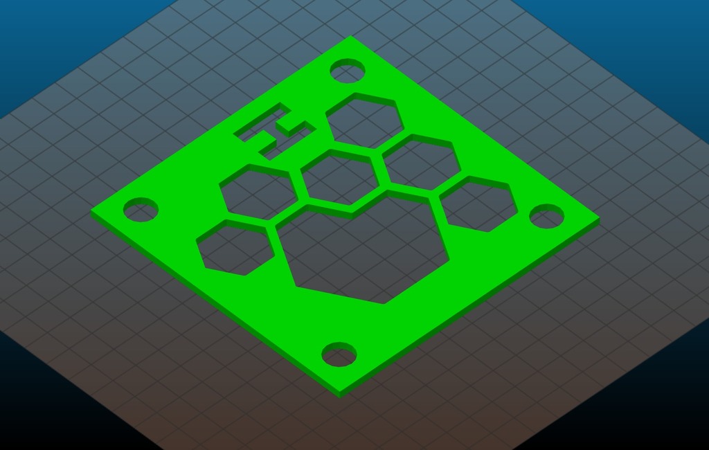 Fan Cover 40x40 mm HEX_fan_v1.1 by Valentino Hesse | Download free STL ...