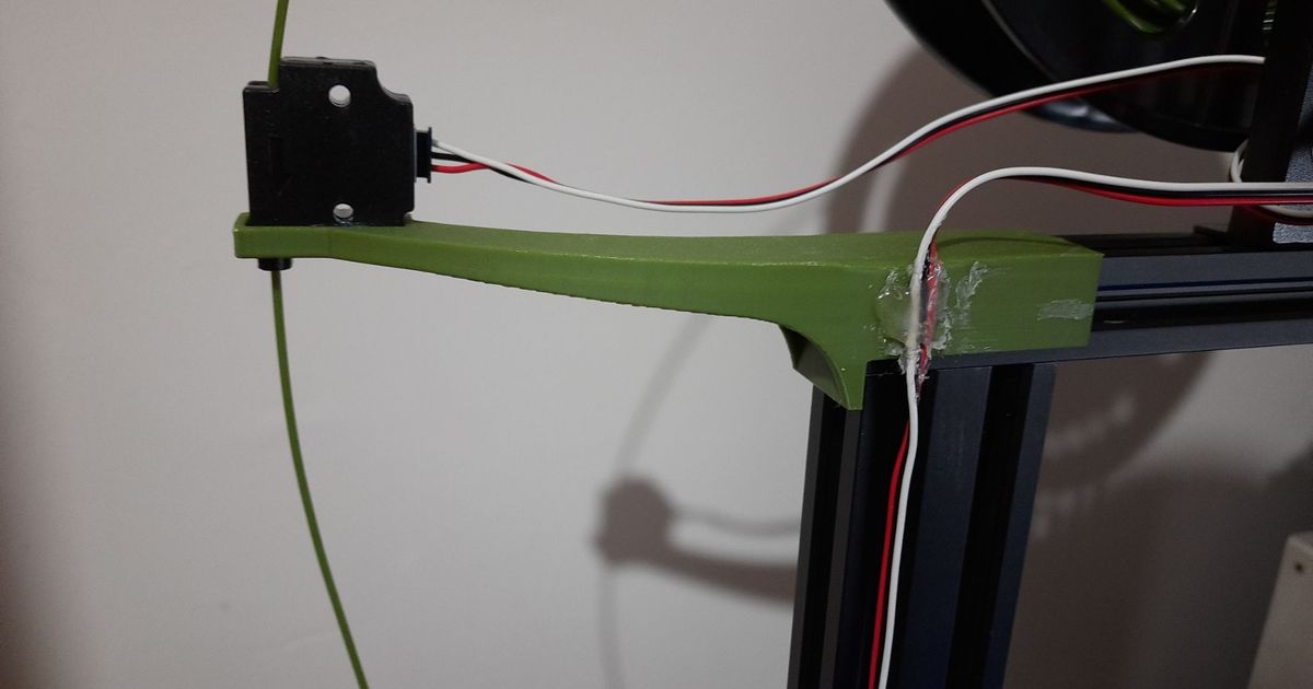 Ender 3/Pro Filament Guide with Runout Sensor Mount by egeakman ...