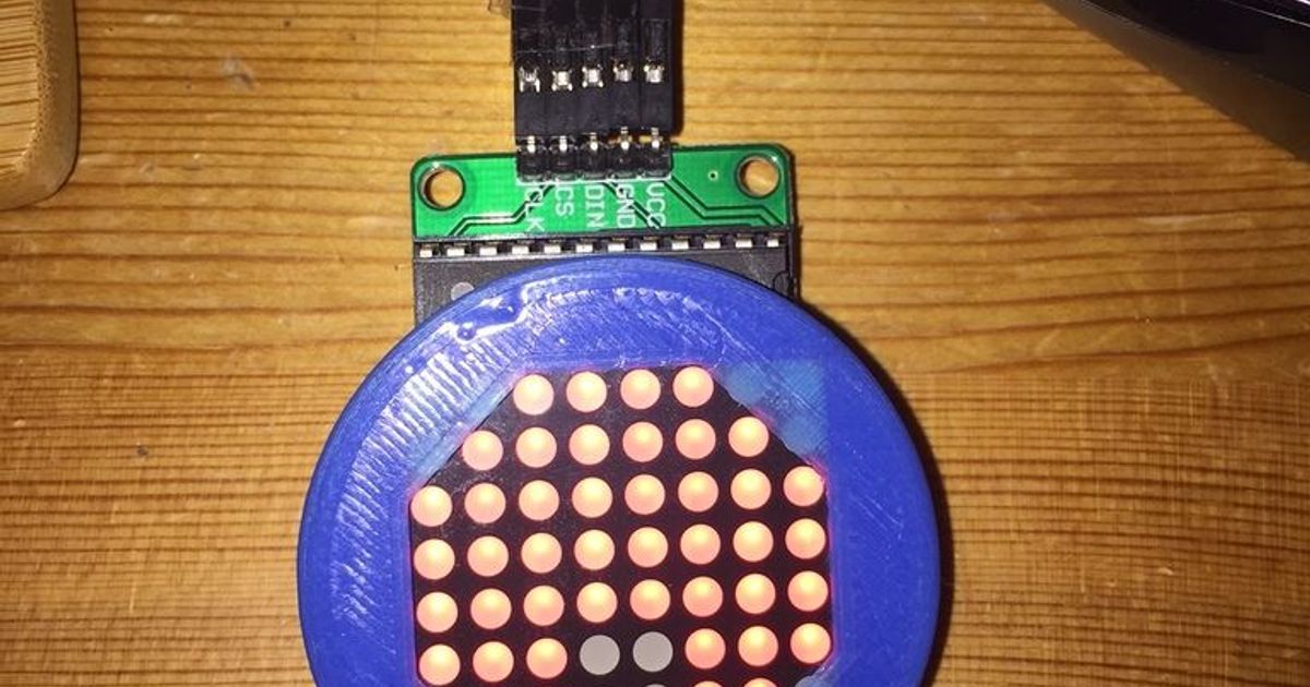 LED Matrix round eye holders by DotNetWorker | Download free STL model ...