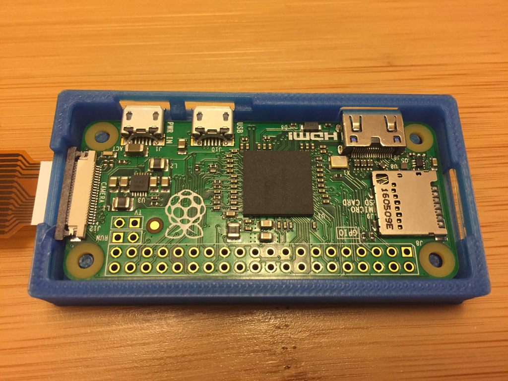Raspberry Pi Zero & Zero 2 Case - Snapfit, Screwless, inc. camera slot ...