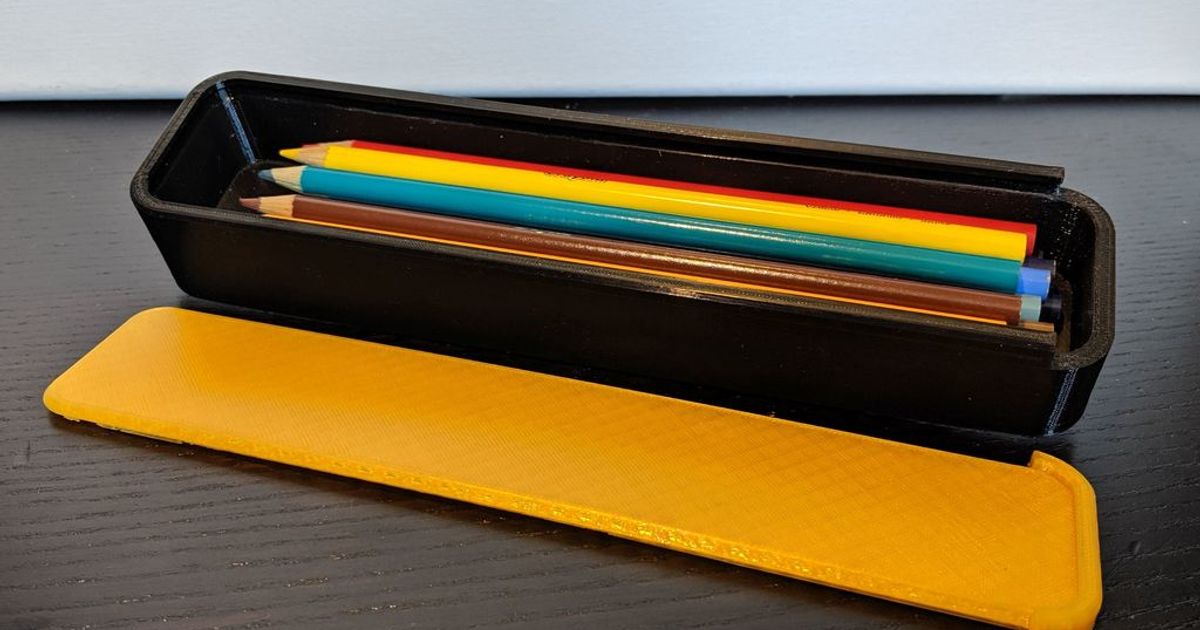 Sliding Top Pencil Case by FlyingPurpleCow | Download free STL model ...