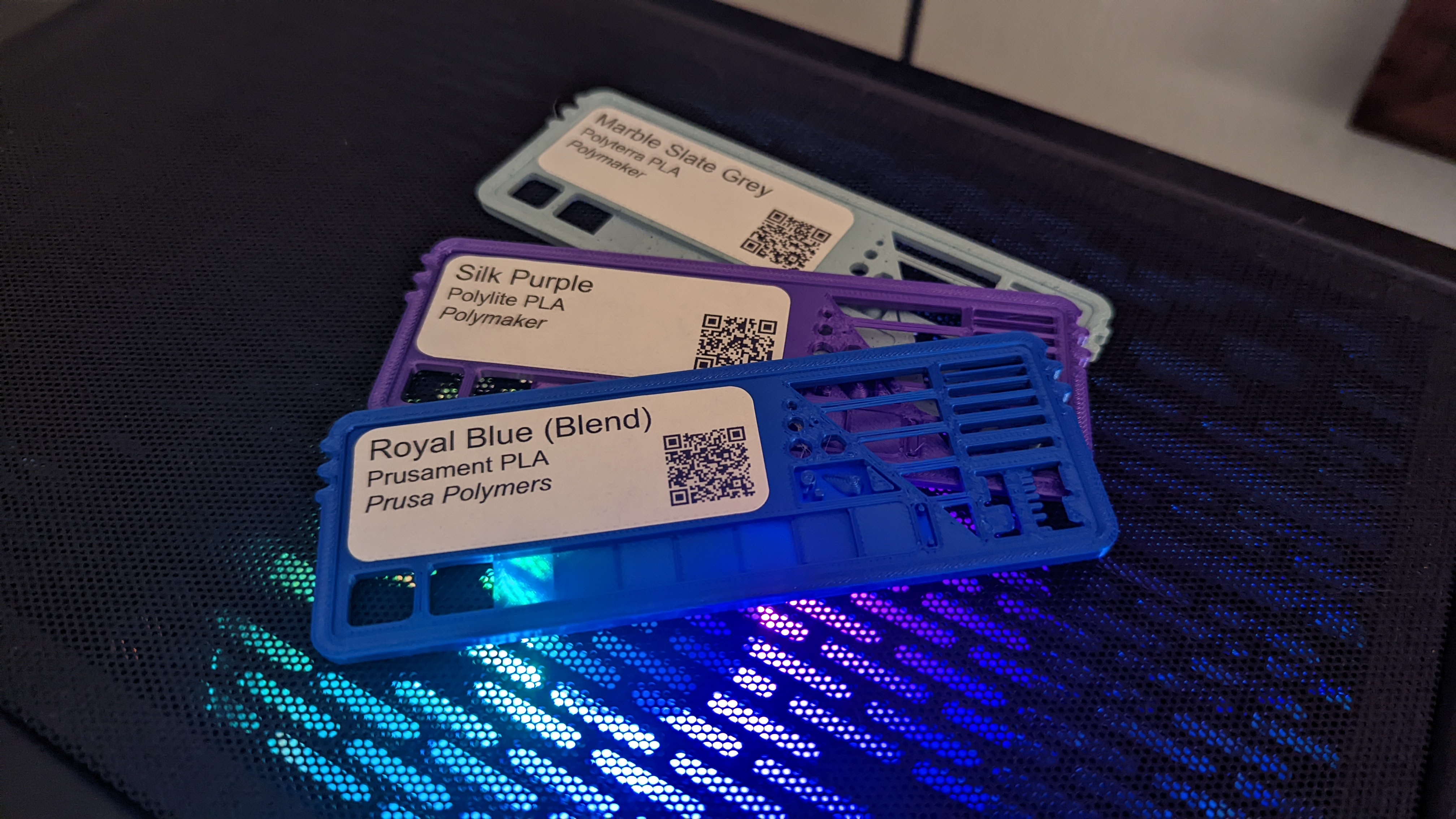 Filament Swatch with Printer Tests! by Ty10y | Download free STL model ...