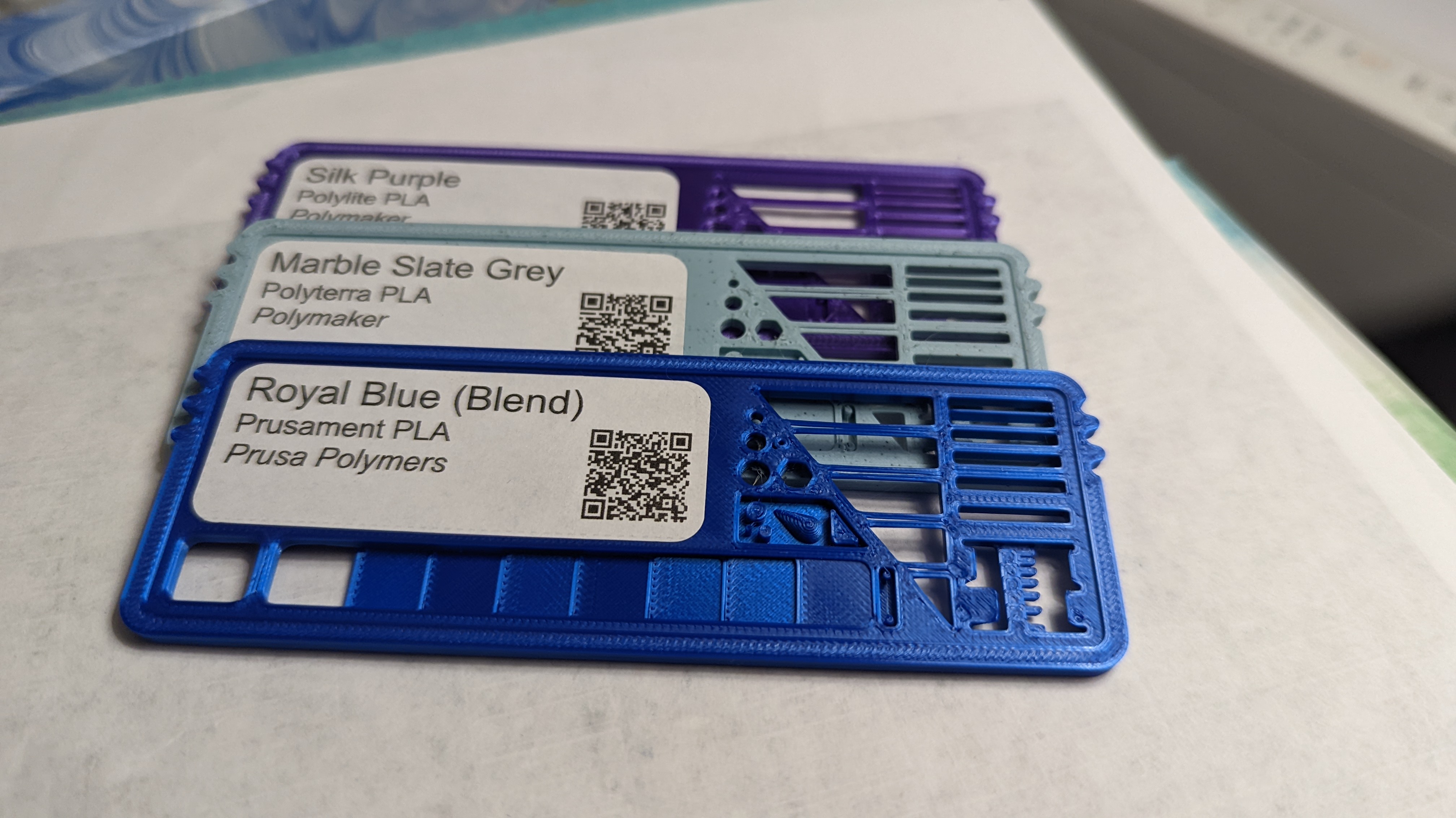 Filament Swatch with Printer Tests! by Ty10y | Download free STL model ...