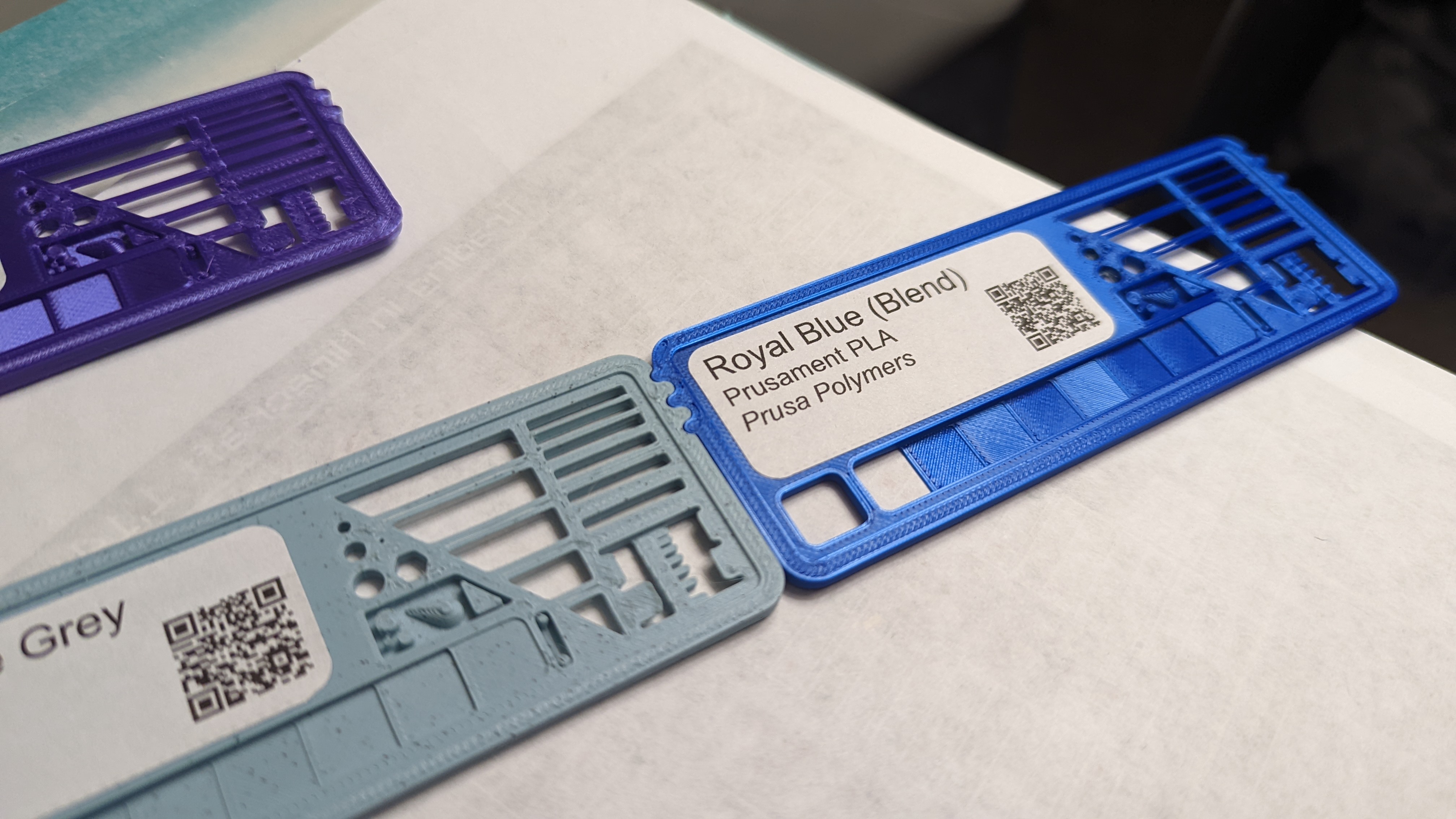 Filament Swatch with Printer Tests! by Ty10y | Download free STL model ...