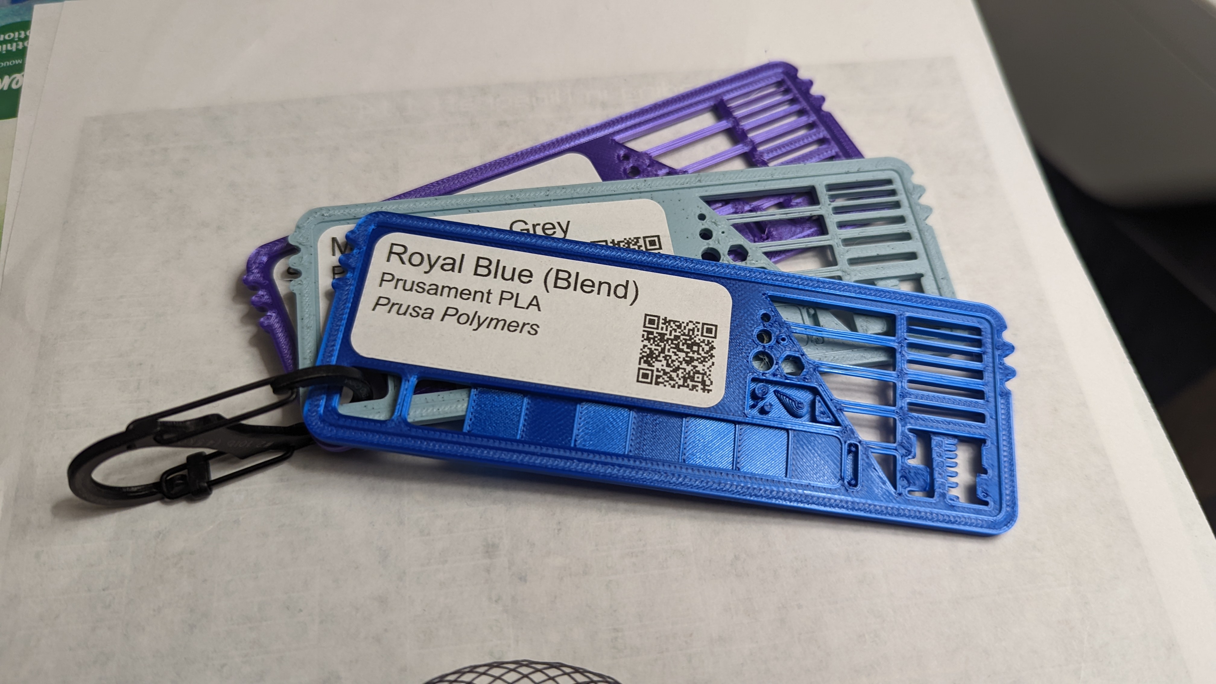 Filament Swatch with Printer Tests! by Ty10y | Download free STL model ...