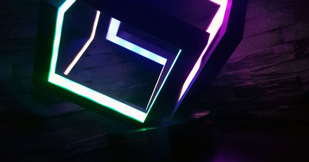 Led Infinity Cube Light By Der Arix Download Free Stl Model